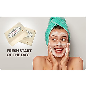 Yeahgoshopping Original Rice Milk Soap Bar Thailand Jasmine Natural Soap 60 - 65 Grams Handmade Gluta Collagen Douro Jabon Douro Real Fuentes Pourres Grade White Moisturizing Organic Soap For Men Women Hand Soap, Body Bath Soap, Face Soap | Contain Coconu