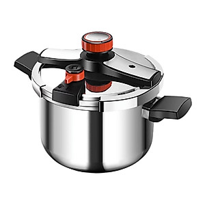 IEUDNS Stovetop Pressure Cooker Pressure Pot Cookware Secure Locking Fast Cooking Kitchen Soup Stewpot Cooking Pot for Camping Home, 4L
