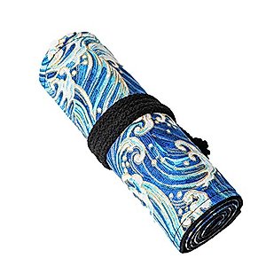 AkoMatial 12 Grids/24 Grids/36 Grids/48 Grids/72 Grids Large Capacity Pencil Holder Storage Bag Stationery Tools 48