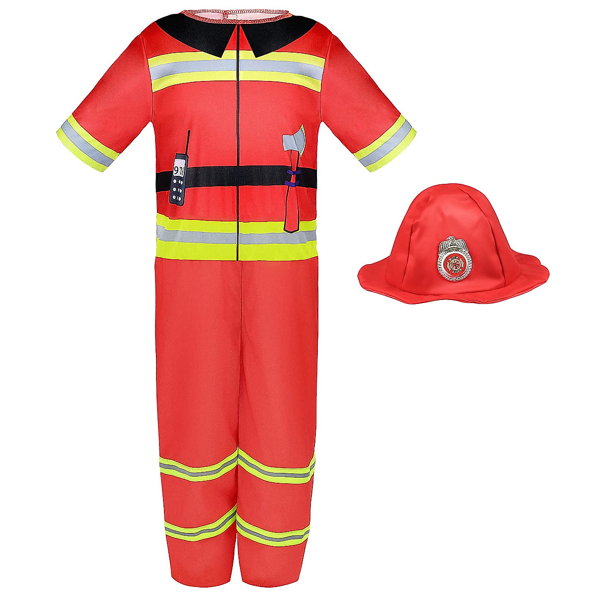 Jeowoqao Dress up Clothes for Little Boys Girls, Kids Dress Up Pretend Play Costumes,Police, Firefighters,Racers,Astronauts Costume for Toddler Age 3-6 Years Play Gift