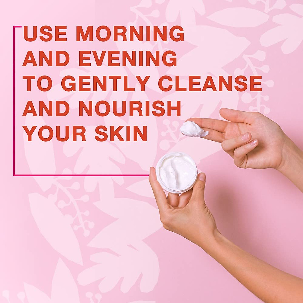 Natural Organic Hydrating Cream Cleanser | Gentle and Nourishing Organic Facial Cleanser for Women | Gently Removes Dirt and Impurities