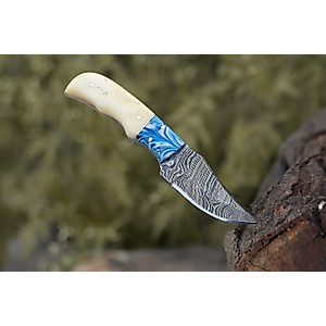 KNIFEIFY skinner fixed blade Knife: Handcrafted Elegance with Bone Handle - Perfect for Collectors and Outdoor Enthusiasts (CAMEL BONE)