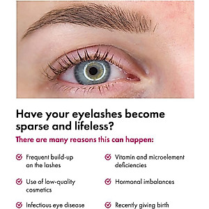 TOPLASH Eyelash Growth Serum - Innovative Eyelash and Eyebrow Growth Serum for Longer, Thicker, Fuller Brows & Lash Boost - Natural, Cruelty-Free & Hypoallergenic - 0.10 fl.oz.