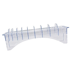 Plastic Clipper Guide Grooming Clipper Blade Case Holder Organizer Plastic 10 Blades Storage Case Rack Clipper Comb Holder for Salon Home Supplies Plastic Blade Guide
