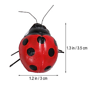 NUOBESTY Ladybug Refrigerator Magnets Decorative Fridge Magnets for Office Kitchen 5 Pcs