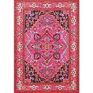 nuLOOM Vintage Mackenzie Accent Rug, 3x5, Violet Pink
