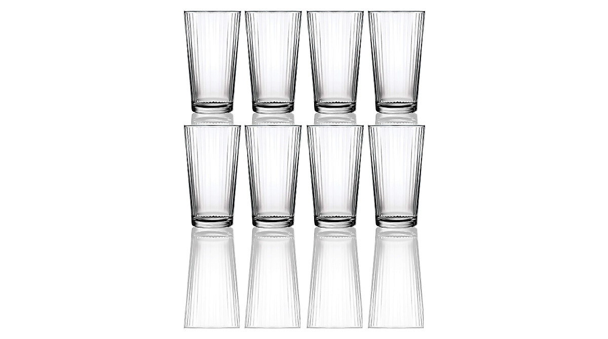 Circleware 16-Pc Elegant Lead-Free Drinking Glass Set