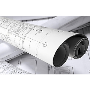 Bond Plotter Paper - 20Lb Uncoated 24 in x 150 ft | 2 inch core | Box of 2 rolls