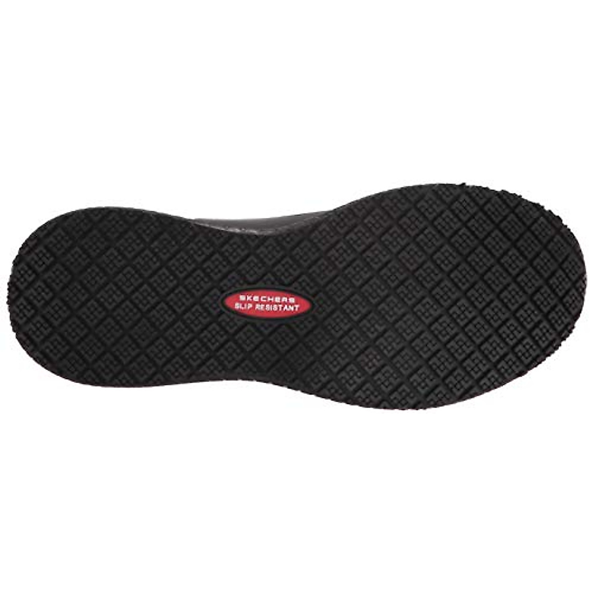 Skechers Women's Slip on Athletic Food Service Shoe, Black, 11