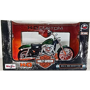 Maisto Harley-finished product model part number 32335 1/12 scale Harley Davidson 2013 XL1200V Seventy Two (Green)