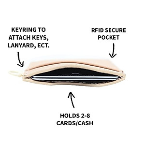 Thread Wallets Ultra Slim Card Holder Wallet - Slim Wallet for Women & Men - Minimalist Wallets for Women - Small Wallet for Women & Men - Modern Credit Card Organizer Mini Wallet (Off White)