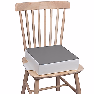 Toddler Booster Seat Dining, PU Washable 2 Straps Safety Buckle Kids Booster Seat for Dining Table, Portable Travel Increasing Cushion…