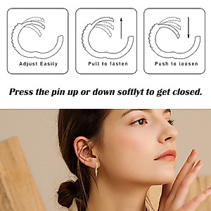 Sanfenly 14 Pairs Studs Earrings and Hoops Set Gold Plated Dangle Chain Earrings Mini Ball CZ Moon Star Flower Studs Huggie Hoop Earring for Women