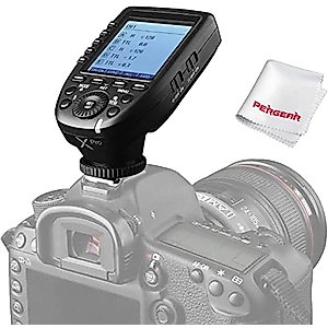 Godox Xpro-N TTL Wireless Flash Trigger Transmitter for Nikon, 1/8000s HSS, TTL-Convert-Manual Function, Large Screen, 5 Dedicated Group Buttons, 11 Customizable Functions with Cleaning Kit