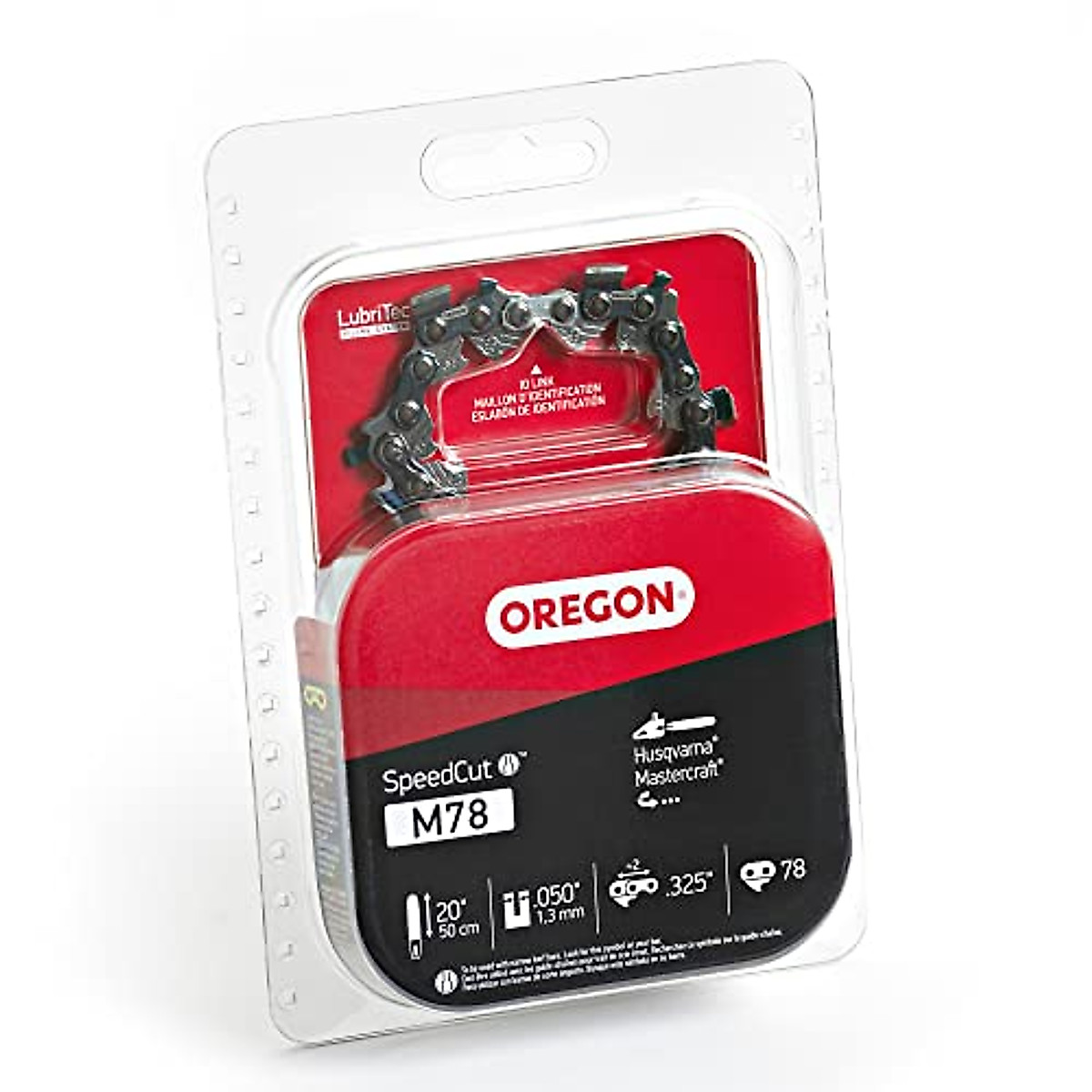 Oregon M78 SpeedCut Replacement Chainsaw Chain for 20-Inch Guide Bars, 78 Drive Links, Pitch: .325" Low Vibration, .063" Gauge