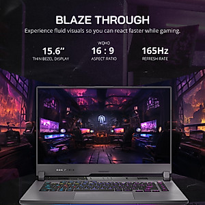 ASUS ROG Strix G15 15.6" 165Hz WQHD Gaming Laptop, AMD Ryzen7 6800H, GeForce RTX 3060, 32GB DDR5, 1TB SSD, RGB Keyboard, VR-Ready, Gray, Win 11 Pro, 128GB Hotface Extension Set
