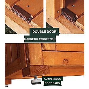 Outdoor Storage Cabinet Garden Tool Shed with Shelves & Workstation for Backyard, Garage and Garden (Size : 105x63.5x160cm)