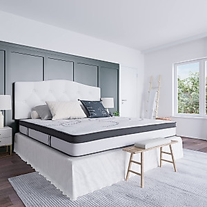 EMMA + OLIVER Astor 10 Inch Hybrid Pocket Spring Mattress, King Mattress in a Box