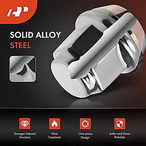 A-Premium M12-1.50 Wheel Lug Nuts Compatible with Ford Focus Dodge Grand Caravan Charger Chrysler Town & Country Honda Passport Front or Rear 10-PC Set