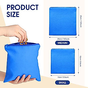 8 Pieces Zippered Silver Storage Bags Anti Tarnish Bags Silver pouches Silver Keeper Jewelry Storage Cloth Silver Protector Bags for travel Home Kitchen Tableware Tools Supplies (5.9 x 5.9 Inch)