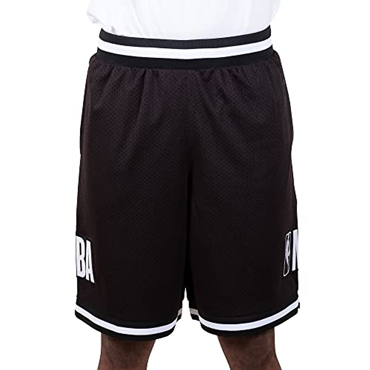 Ultra Game NBA NBA Mens Chrome Basketball Shorts, Black, Large