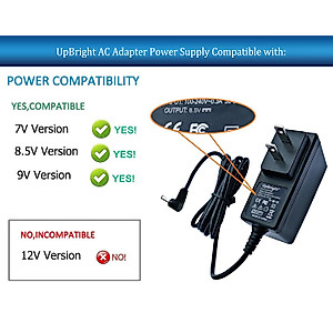 UpBright 8.5V AC/DC Adapter Compatible with DonJoy Iceman Classic 1100 Cold Therapy System Don Joy DJO Temp Control Cooler OEM djOrtho 13-4882-0-00000 AD-071A6G Shogyo 480716003CT AD-071A5 7V 9V Power