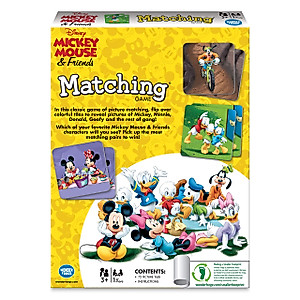 Wonder Forge Mickey Mouse Matching Game - Engaging Board Game for Kids Age 3-5 | Enhances Focus and Memory | Features Favourite Disney Characters | Ideal for Family Fun Time