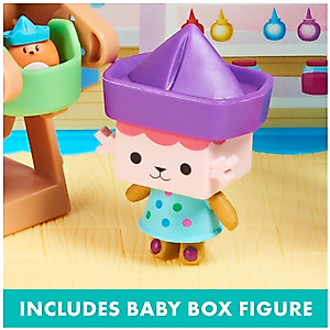 Gabby's Dollhouse, Baby Box Cat Craft-A-Riffic Room with Exclusive Figure, Accessories, Furniture and Dollhouse Delivery, Kids Toys for Ages 3 and up