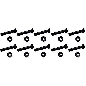 Raisman Shear Pins & Nuts (2" x 5/16") for Snow Blowers Compatible with Ariens Part 52100100 (10-Pack)