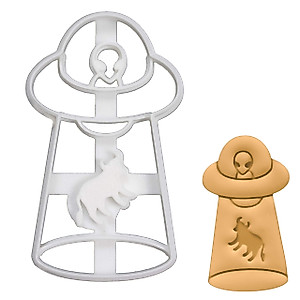 UFO Cow Abduction cookie cutter, 1 piece - Bakerlogy