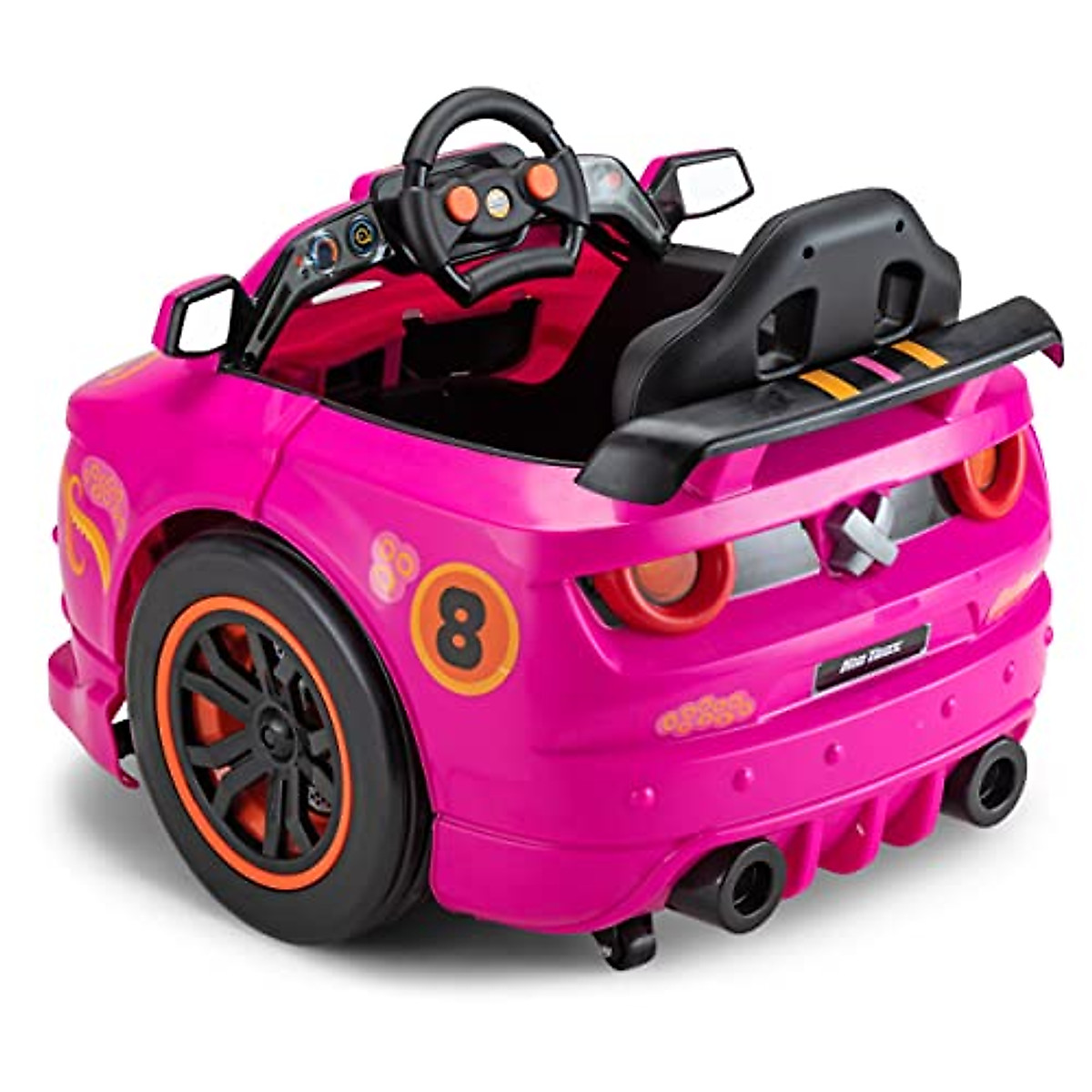 Kid Trax Dizzy Racers 6V Ride On Car – Toddler Toy with 360° Spin, w/Big Wheel, Indoor/Outdoor Toys, Electric Cars for Kids, Ride On for Boys & Girls, Max Weight of 66lbs, Ages 2-5 – Pink CAR