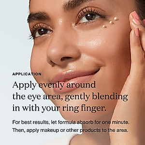 Supergoop! Bright-Eyed 100% Mineral Eye Cream, 0.5 fl oz - SPF 40 PA+++ Hydrating & Illuminating Mineral Sunscreen - Under Eye Cream for Dark Circles & Puffiness - Revives Tired Eyes