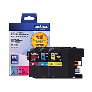 Brother Genuine High-Yield Ink Cartridges LC1033PKS XL Series Color, 3 Count (Cyan, magenta, yellow)