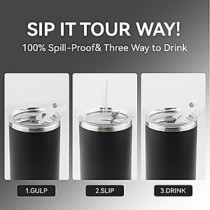 40 OZ Tumbler Replacement Lids, 2 In 1 Tumbler Lid, Spill Proof Splash Resistant Tumbler Covers for 40 OZ Travel Tumbler Accessories, 2 Pack