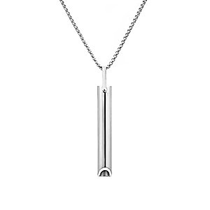 Stainless Steel Mindful Breathing Necklace, Anxiety Relief Items,Anxiety Necklace,The Shift Necklace for Anxiety, Stress, Panic Attack Relief Meditation Tools (B)