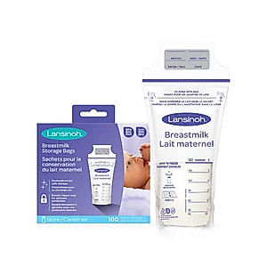 Lansinoh Breastmilk Storage Bags, 100 Count, BPA Free and BPS Free