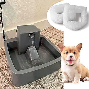 Camessy Qzbhct Foam Pre Filter fit for Drinkwell Stainless Steel 360, Lotus, Avalon, and Pagoda pet Dog and Cat Water Fountains (12 Pack)