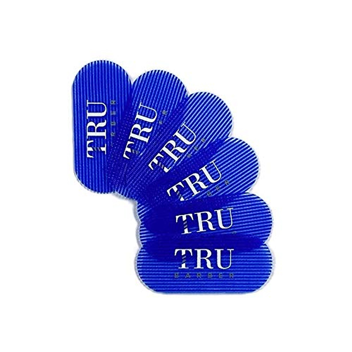 TRU BARBER Hair Grippers Bundle Pack, 6 pieces for Men and Women - Salon and Barber, Hair Clips for Styling, Sectioning, Cutting and Coloring, Nonslip Grips, Hair holder (Blue)