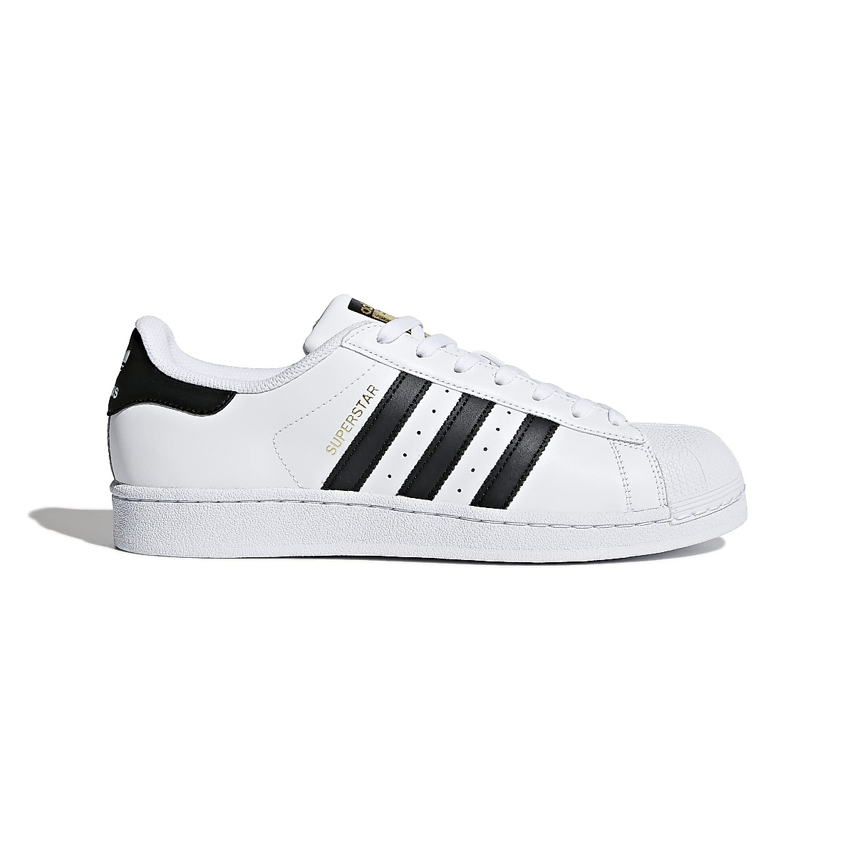 adidas Originals mens Super Star Sneaker, White/Black/White, 11 US