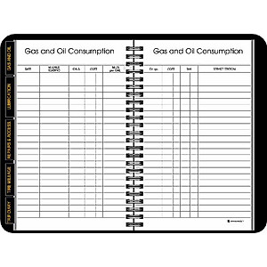 AT-A-GLANCE Auto Mileage Log Record Book, 3.75 x 6.12 Inches, Black (AAG8013505)