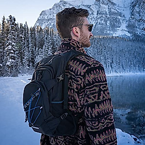 EVERFUN 18L Hydration Backpack with Free 2L Water Bladder BPA Free Lightweight Insulation Hiking Pack Tactical Backpack Women Men Hydration Day Rucksack for Cycling, Climbing, Camping, Hiking, Black