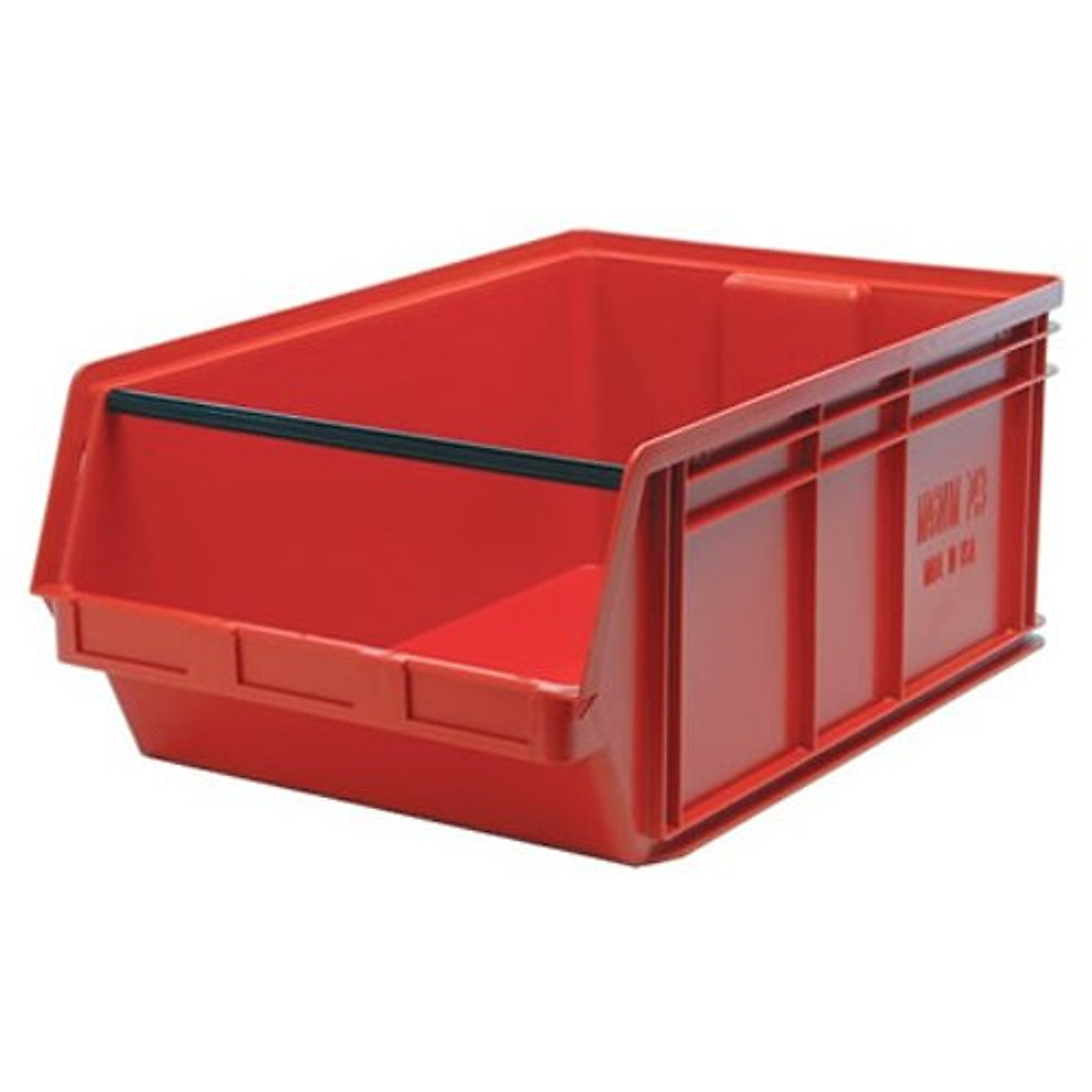 Quantum Storage QMS743RD Magnum Heavy Duty Plastic Storage Bin with Spread Bar, 29" x 18-3/8" x 11-7/8", Red