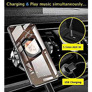 [Upgraded ] 2 in 1 Audio Charging Cable Compatible with iPhone/iPad,3.5mm Aux Cord Audio Jack Works with Car Stereo Speaker Headphone Car Charger Compatible with iPhone13/ 13 Pro/12/11/XS/XR/8/7/SE