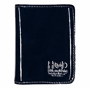 Hide & Drink, Bifold Wallet, Slim Card Holder, Minimalist Traveler Wallet, Vintage Front Pocket Wallet, Full Grain Leather, Handmade, Obsidian