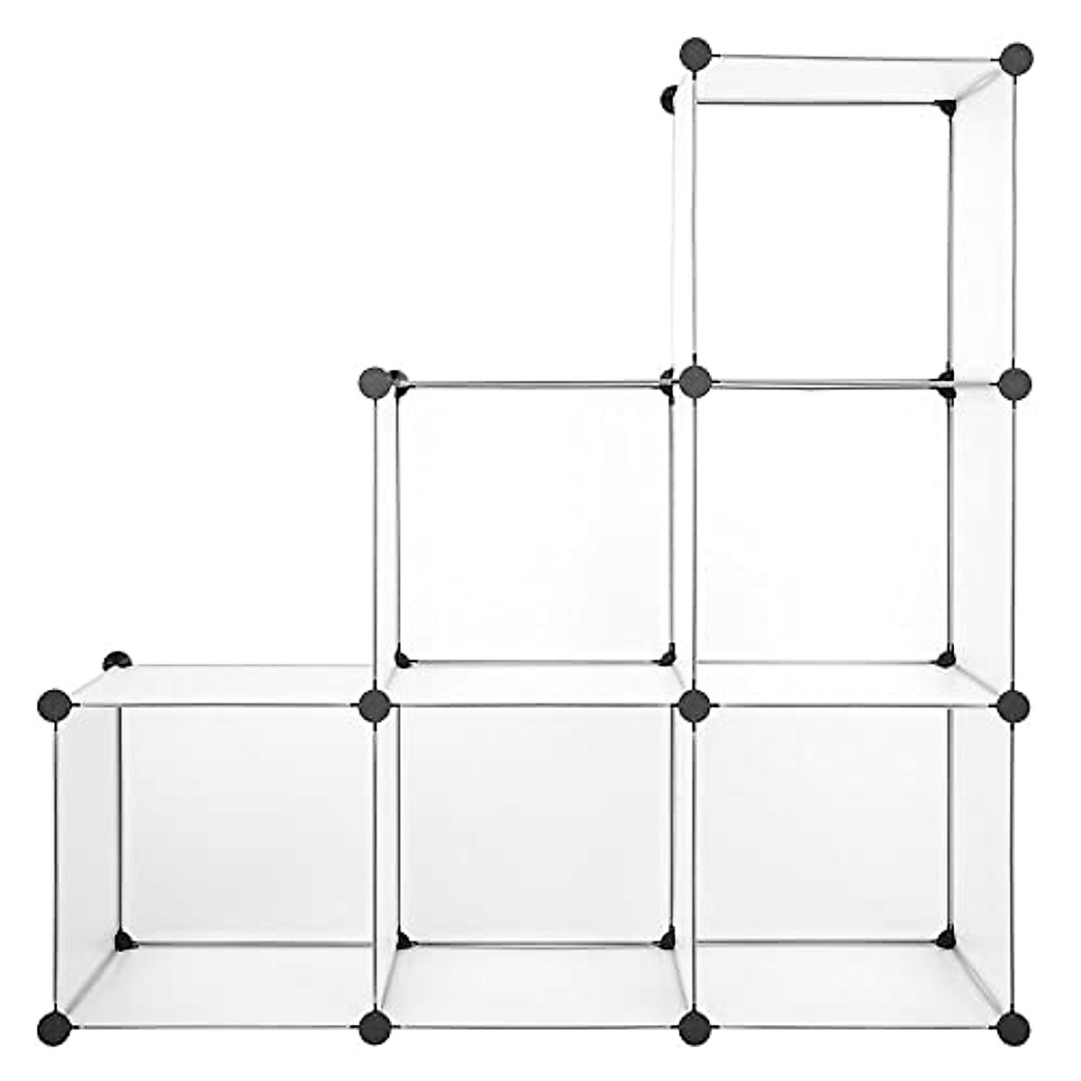 Modular Closet Systems Organizer 6-Cube Shelf Organizers with Shoe Rack DIY Plastic Storage Cubes for Efficient Space Saving