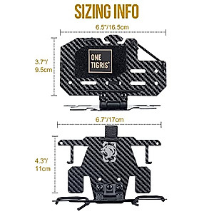 OneTigris Tactical Vest Phone Holder, Universal Chest Cell Phone Board Plate Carrier Phone Mount for Screen Size 4.7"-6.7"