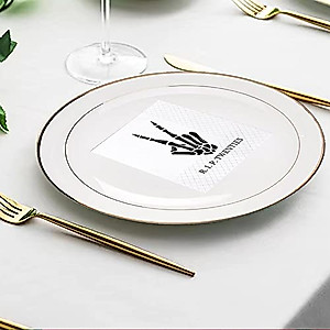 SharkBliss RIP Twenties Cocktail Napkins, 100 Pack RIP Twenties Death to My 20s Dirty 30 Birthday Paper Cocktail Beverage Napkins in Bulk for 30th Birthday | 2-Ply, 5x5" (RIP Twenties Napkins)