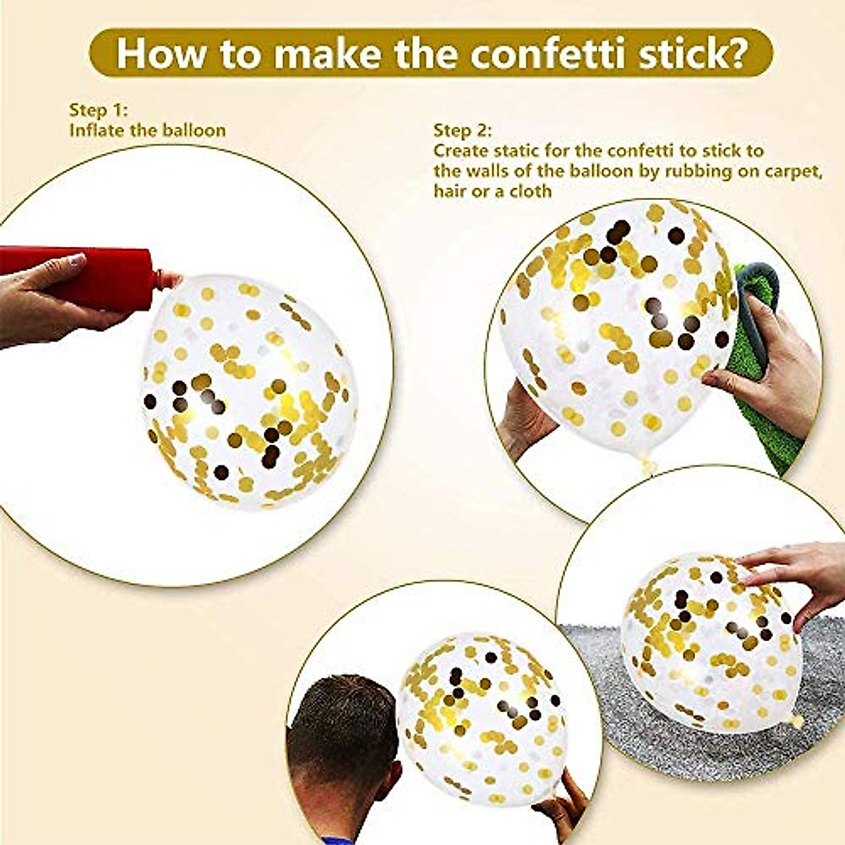 Olive Green Gold White Latex Balloons,52 Pcs Green and Gold Confetti Party Balloons For Birthday Baby Shower Engagement Wedding Anniversary Party Decorations.