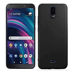 Ansxder Ultra-Thin Slim Fit TPU Case for Blu View 3 B140dl Phone + 2 Pack Tempered Glass Screen Protector