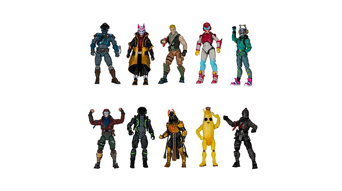 Fortnite Chapter 1 Collection Action Figures - 10 Detailed Fortnite Outfits